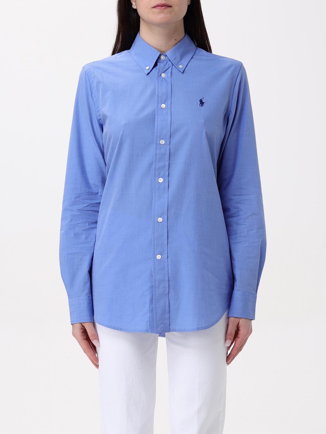 POLO RALPH LAUREN: Camicia donna - Blue | Camicia Polo Ralph Lauren ...