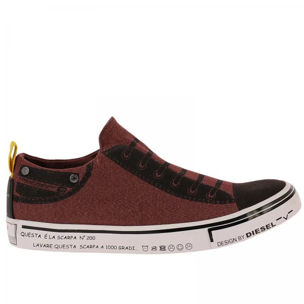 Diesel Outlet: Shoes men - Burgundy | Trainers Diesel Y01700 PR238 ...