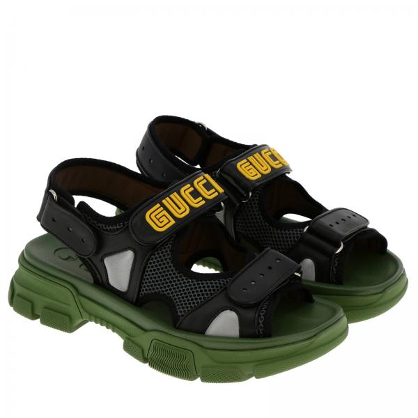 GUCCI: Sandales homme - Vert | Sandales Gucci 546064 DIR10 en ligne sur ...