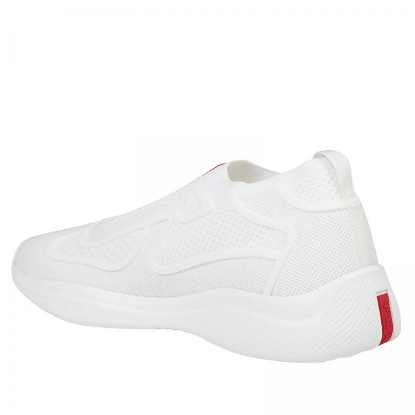 PRADA: Zapatos hombre - Blanco | Zapatillas Prada 4E3392 3KPL GIGLIO.COM