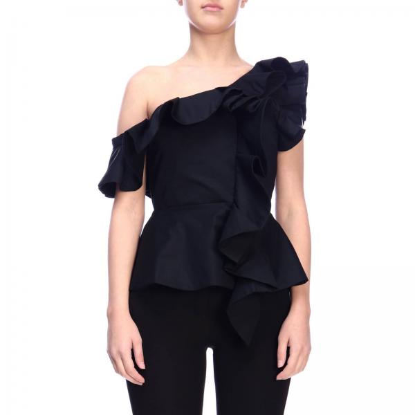 Outlet de Vivetta: Top para mujer, Negro | Top Vivetta NOALE en línea ...
