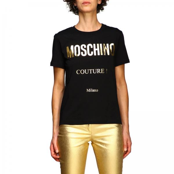 Moschino Couture Outlet: Camiseta de manga corta con maxi logo ... Moschino Couture Outlet: Camiseta de manga corta con maxi logo ...