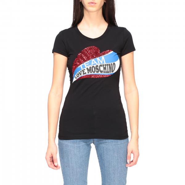 Outlet de Love Moschino: Camiseta para mujer, Negro | Camiseta Love ... Outlet de Love Moschino: Camiseta para mujer, Negro | Camiseta Love ...