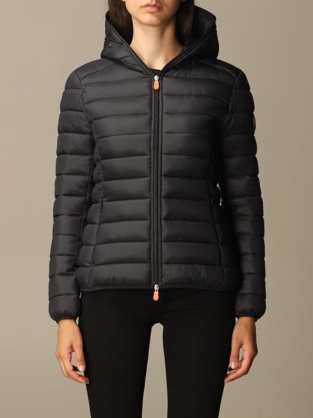Save The Duck Outlet: Piumino Gigay in nylon light con cappuccio - Nero ... Save The Duck Outlet: Piumino Gigay in nylon light con cappuccio - Nero ...