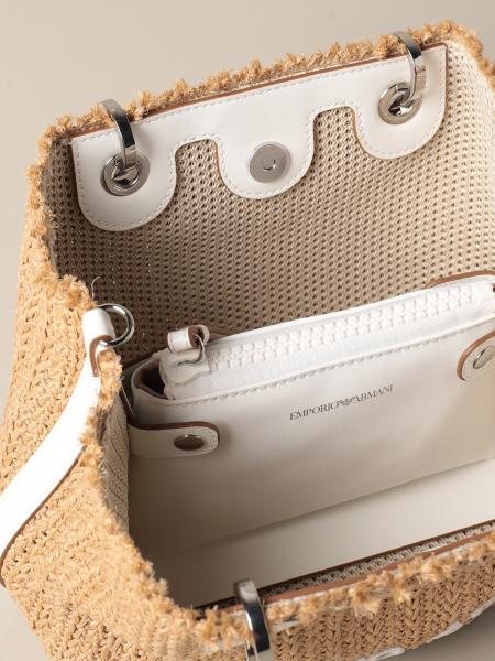 EMPORIO ARMANI: Borsa Myea in rafia - Naturale | Borsa A Mano Emporio ... EMPORIO ARMANI: Borsa Myea in rafia - Naturale | Borsa A Mano Emporio ...