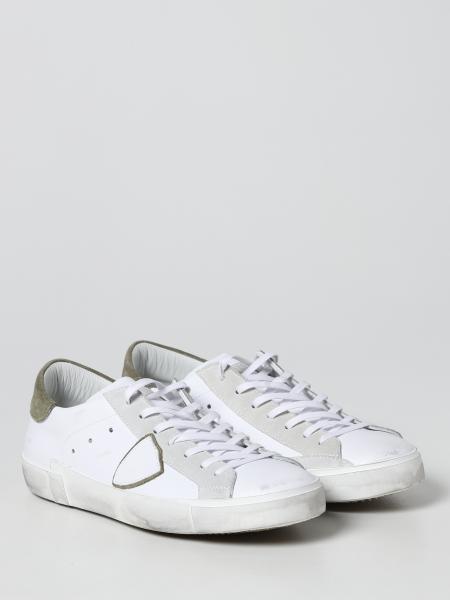 PHILIPPE MODEL: Sneakers Prsx in pelle used - Bianco | Sneakers ...