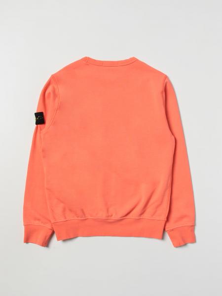STONE ISLAND JUNIOR: Pull garçon - Rouge | Pull Stone Island Junior ...