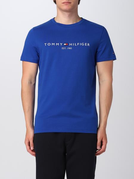 TOMMY HILFIGER: T-shirt homme - Bleu Royal | T-Shirt Tommy Hilfiger ...