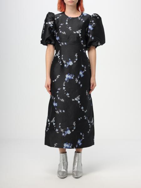 GANNI: dress for woman - Black | Ganni dress F8564 online at GIGLIO.COM