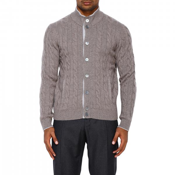 Gran Sasso Outlet: Sweater men | Cardigan Gran Sasso Men Dove Grey ...