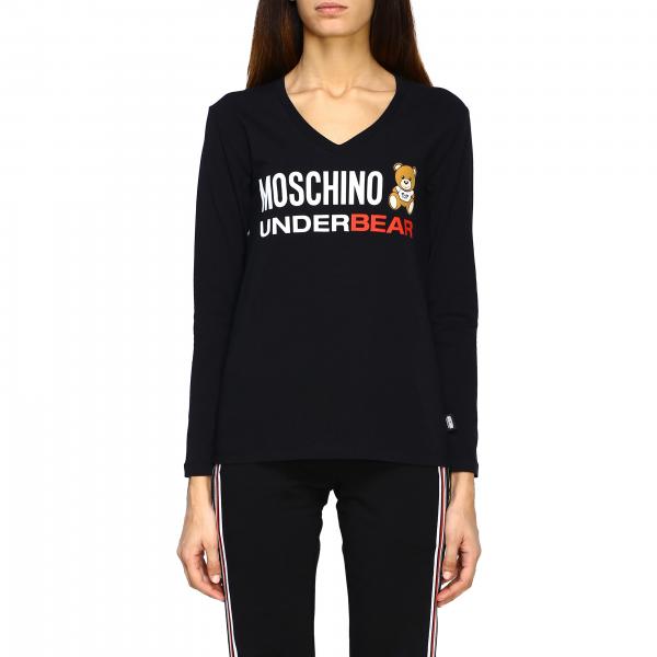 Outlet de Moschino Underwear: Camiseta para mujer, Negro | Camiseta ... Outlet de Moschino Underwear: Camiseta para mujer, Negro | Camiseta ...