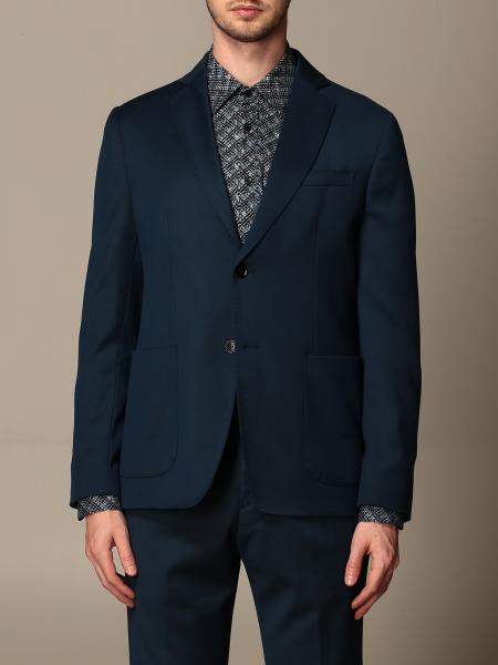 Alessandro Dell'acqua Outlet: single-breasted jacket - Teal ...