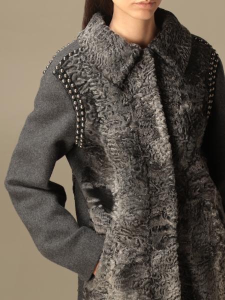 Alberta Ferretti Outlet: Coat women | Coat Alberta Ferretti Women Grey ...