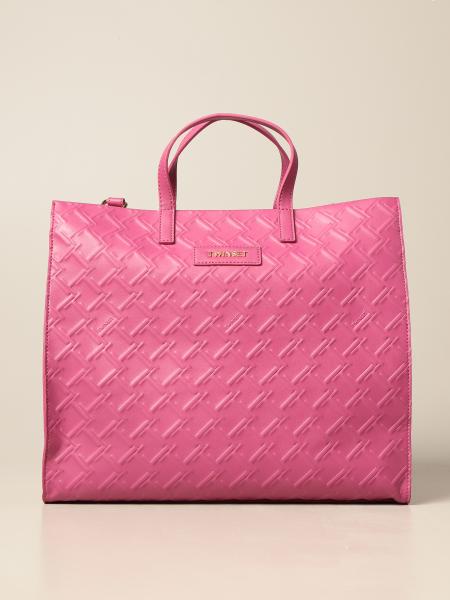 TWINSET: Twin-set bag in synthetic leather with all-over embossed logo ...