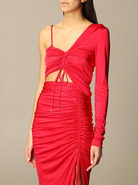 Top cropped The Asymmetrical Attic | Top The Attico Women Red | Top The ...