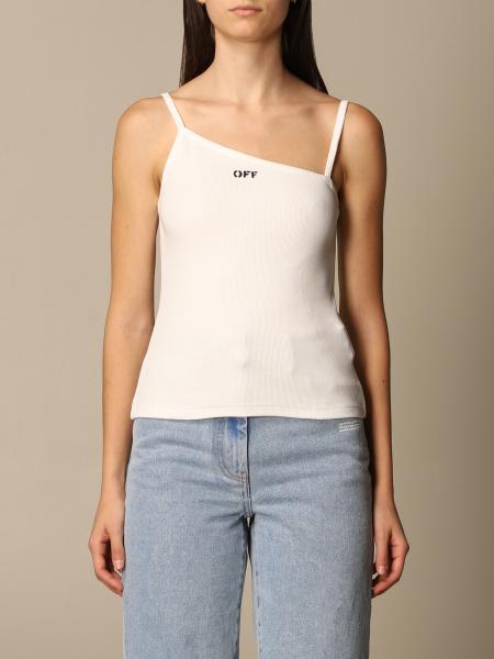 OFF-WHITE: Top para mujer, Blanco | Top Off-White OWAD141R21JER001 en ...