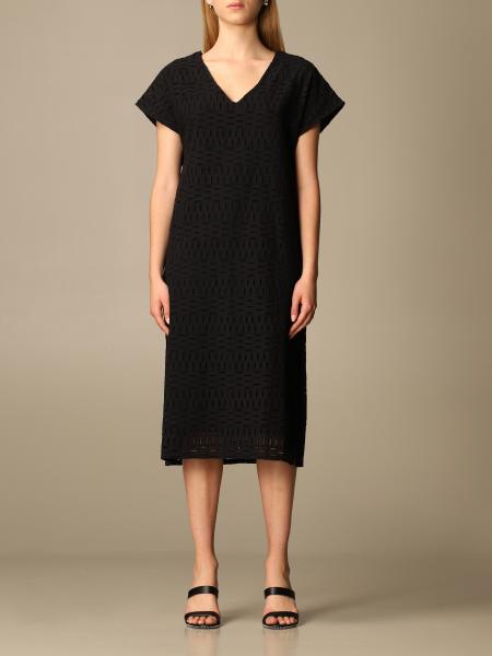 ALPHA STUDIO: Dress women - Black | Dress Alpha Studio AD 5960O GIGLIO.COM