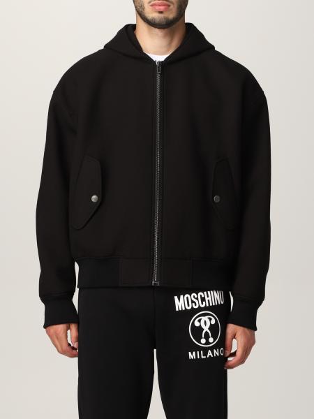 MOSCHINO COUTURE: sweatshirt in wool blend - Black | Moschino Couture ...