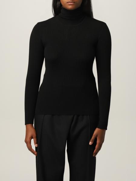 ALBERTA FERRETTI: wool turtleneck - Black | Sweater Alberta Ferretti ...