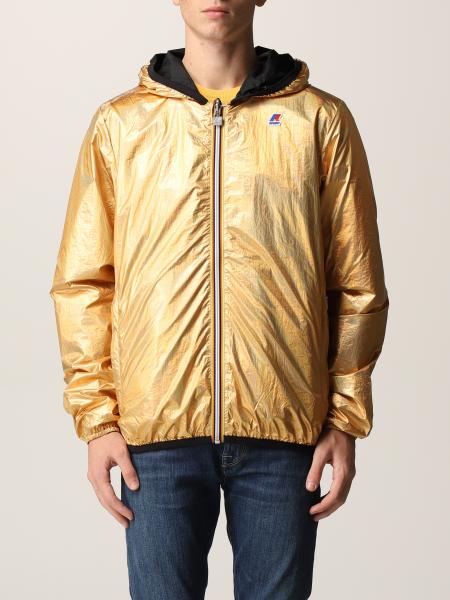 K-WAY: jacket for man - Gold | K-Way jacket K4111SW online on GIGLIO.COM