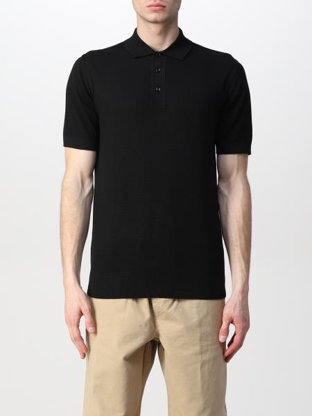 PAOLO PECORA: Polo shirt men - Black | Polo Shirt Paolo Pecora A015F100 ...