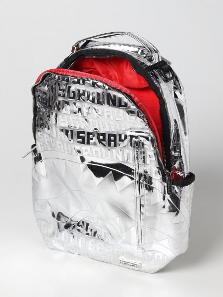 SPRAYGROUND: duffel bag for kids - Silver | Sprayground duffel bag ...