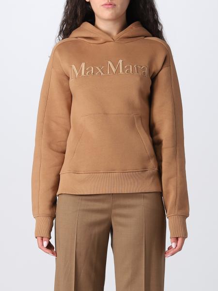 S MAX MARA: Felpa con logo ricamato - Cammello | Felpa S Max Mara ... S MAX MARA: Felpa con logo ricamato - Cammello | Felpa S Max Mara ...