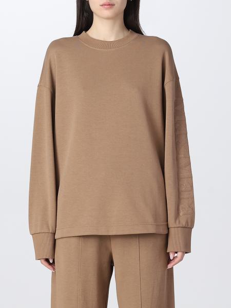 S MAX MARA: Felpa basic con logo - Beige | Felpa S Max Mara 99460229600 ... S MAX MARA: Felpa basic con logo - Beige | Felpa S Max Mara 99460229600 ...