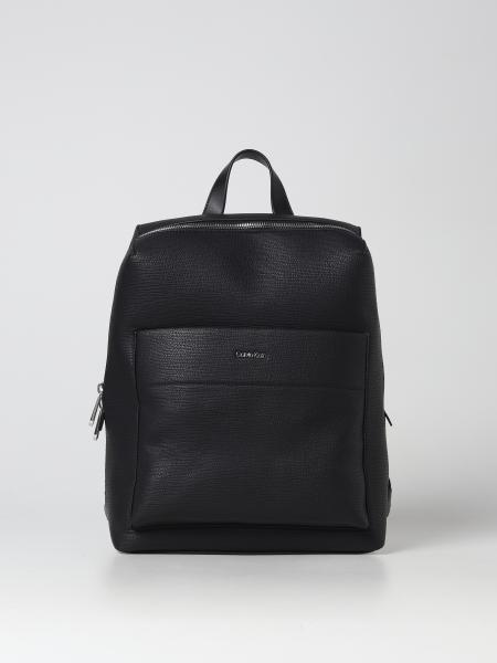 CALVIN KLEIN: backpack for man - Black | Calvin Klein backpack ...