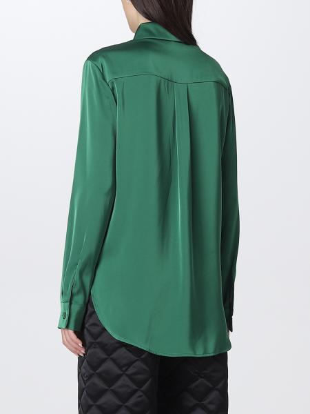WEILI ZHENG: shirt for woman - Green | Weili Zheng shirt WWZSL97 online ...