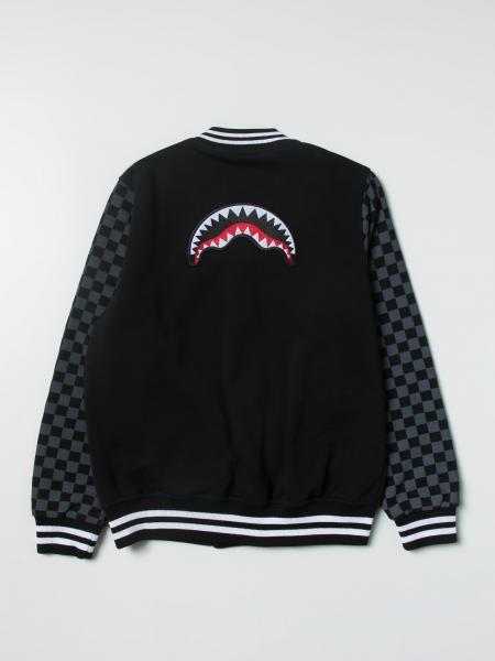 SPRAYGROUND: jacket for boys - Black | Sprayground jacket SPY300 online ...