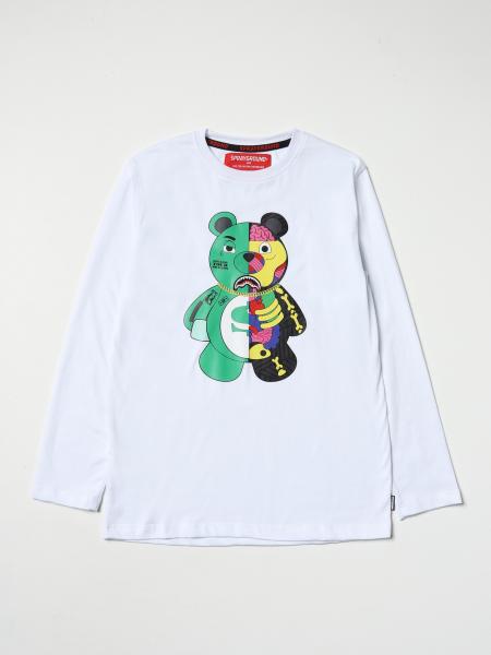 SPRAYGROUND: t-shirt for boys - White | Sprayground t-shirt SPY311 ...