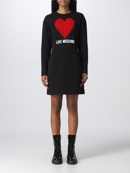 LOVE MOSCHINO: dress for woman - Black | Love Moschino dress ...