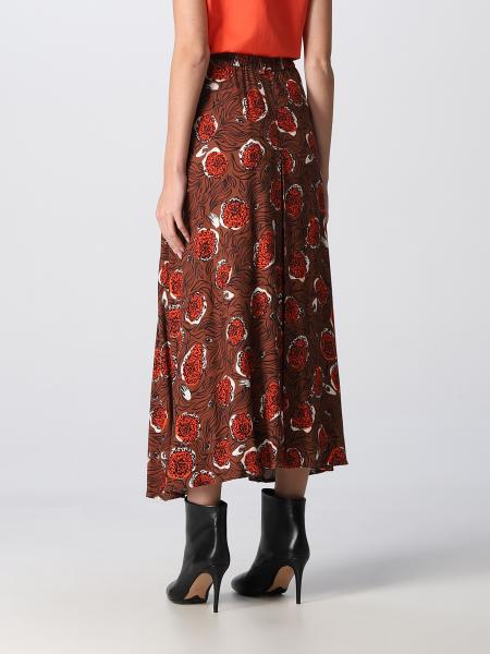 ALYSI: skirt for woman - Brown | Alysi skirt 152011A2050 online on ...