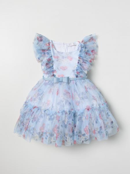MONNALISA: dress for girls - Grey | Monnalisa dress 19A9011030 online ...