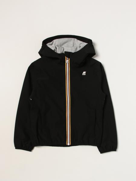 K-WAY: jacket for boys - Black | K-Way jacket KK81255W online on GIGLIO.COM