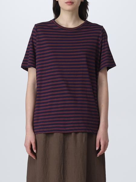 MASSIMO ALBA: T-shirt donna - Prugna | T-Shirt Massimo Alba J0149 HYDRA ...