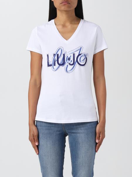 LIU JO T-SHIRT: T-shirt in cotone | T-Shirt Liu Jo donna - WA3283J5923 Bianco | GIGLIO.COM
