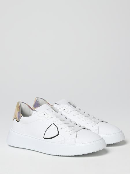 PHILIPPE MODEL: sneakers for man - White | Philippe Model sneakers BTLU ...
