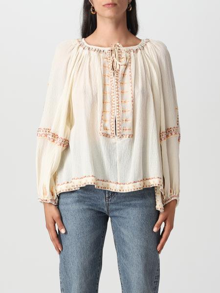 ISABEL MARANT: top for woman - Beige | Isabel Marant top HT0199FAA2J11I ...