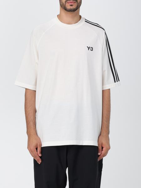 Y-3: t-shirt for man - White | Y-3 t-shirt HZ8871 online at GIGLIO.COM