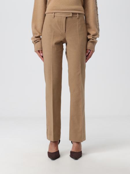 'S MAX MARA: S Max Mara pants in stretch cotton - Honey | 'S Max Mara ...