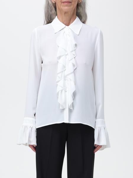 LIU JO CAMICIA: Camicia con rouches | Camicia Liu Jo donna - CF3275TS353 Bianco | GIGLIO.COM