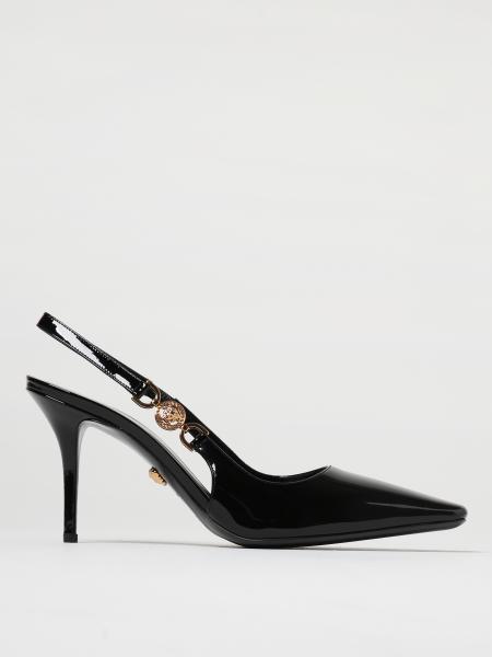 VERSACE SCARPE CON TACCO: Slingback Medusa '95 in vernice | Scarpe Con ...