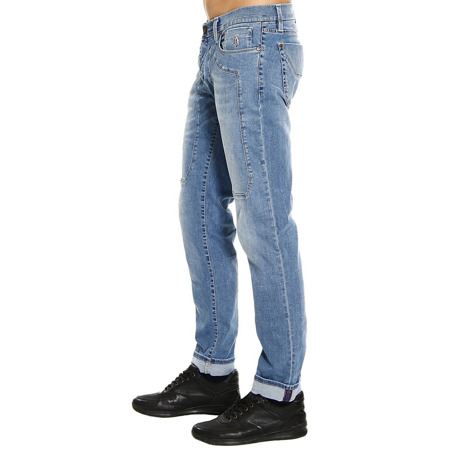 Jeckerson Outlet: jeans johnny denim used slim with patch | Jeans ...
