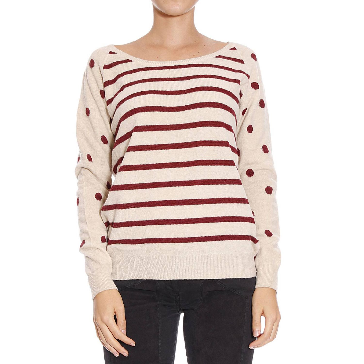 Manila Grace Outlet: | Sweater Manila Grace Women Beige | Sweater ...