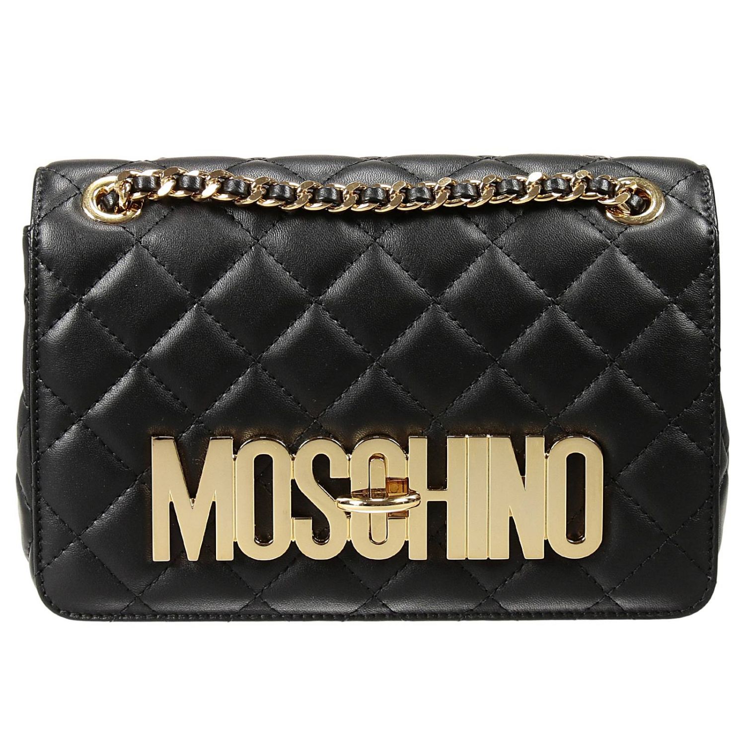 TRACOLLA PELLE MATELASSE CON LETTERING | Borsa A Spalla Moschino Donna ... TRACOLLA PELLE MATELASSE CON LETTERING | Borsa A Spalla Moschino Donna ...