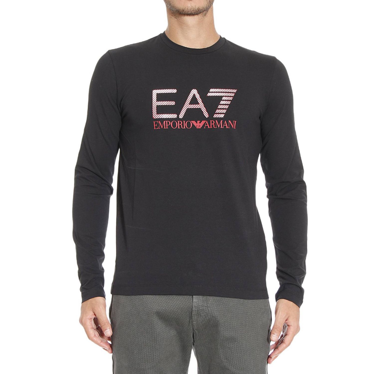 Ea7 Outlet: MANICA LUNGA GIROCOLLO LOGO GRANDE COLOR | T-Shirt Ea7 Uomo ... Ea7 Outlet: MANICA LUNGA GIROCOLLO LOGO GRANDE COLOR | T-Shirt Ea7 Uomo ...