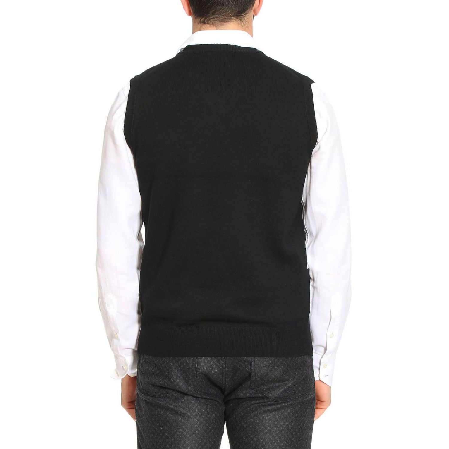Fred Perry Outlet: Jumper men | Waistcoat Fred Perry Men Black ...