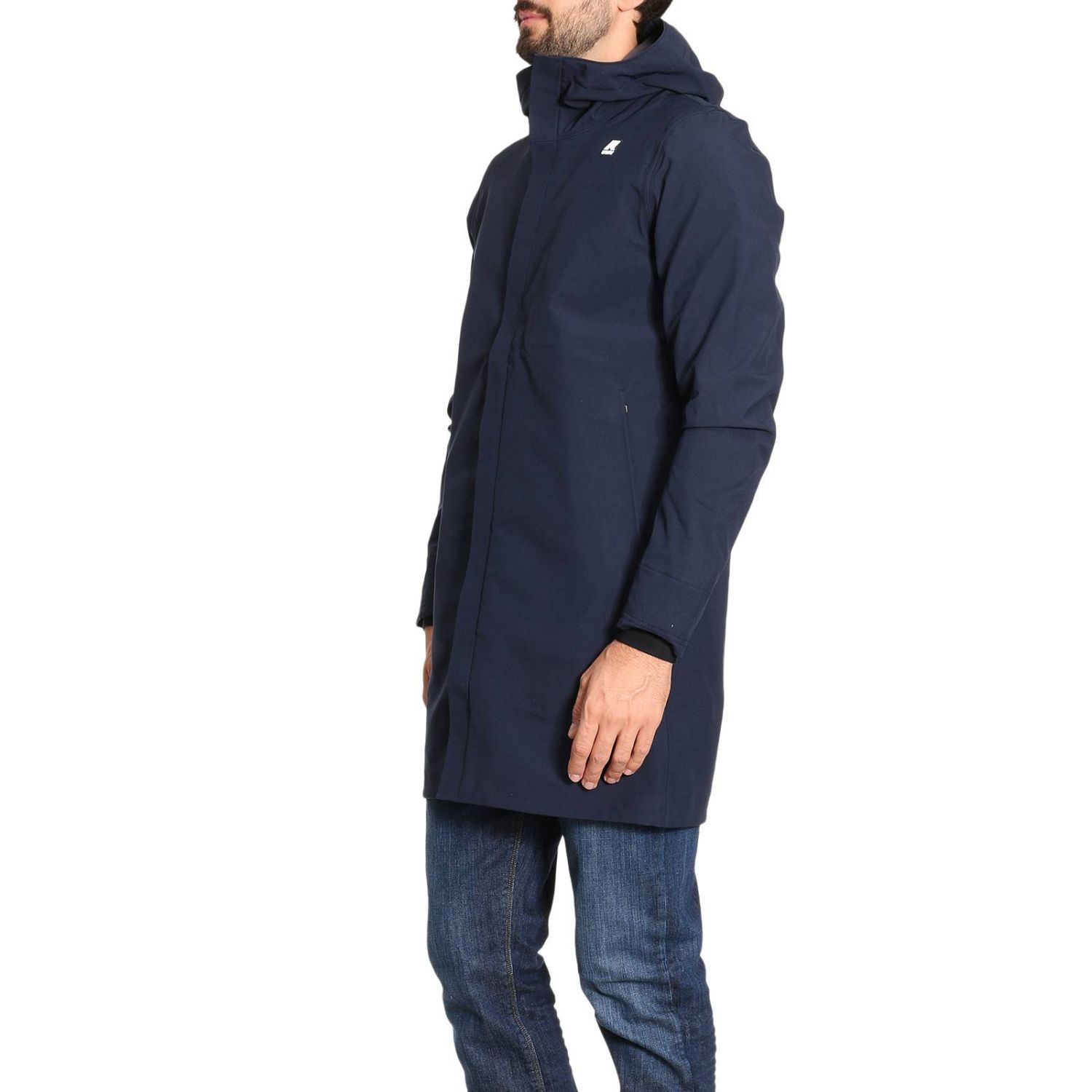 Giubbotto Thomas Bonded in neoprene con maxi cappuccio | Giacca K-Way ... Giubbotto Thomas Bonded in neoprene con maxi cappuccio | Giacca K-Way ...